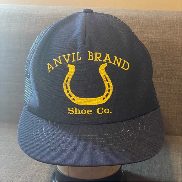 Accessories | Vtg Anvil Brand Shoe Company Horseshoe Snapback Hat Mesh ...